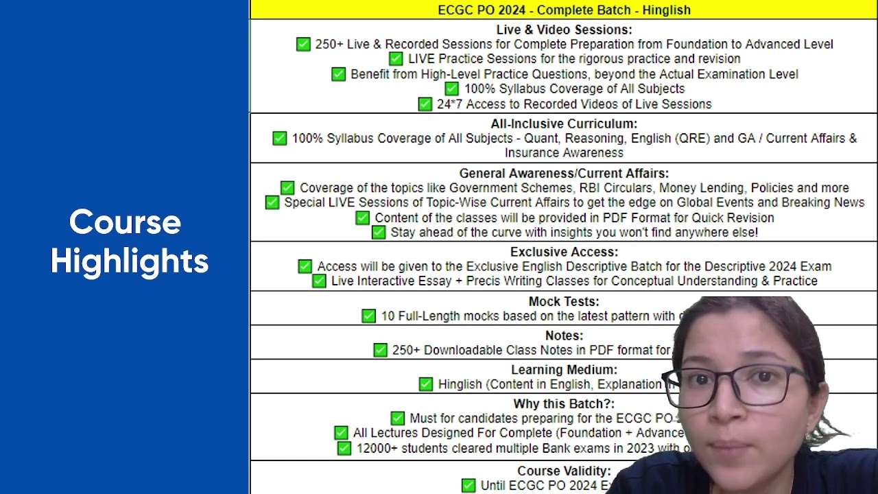 OliveBoard | ECGC PO 2024 - Complete Batch - Hinglish