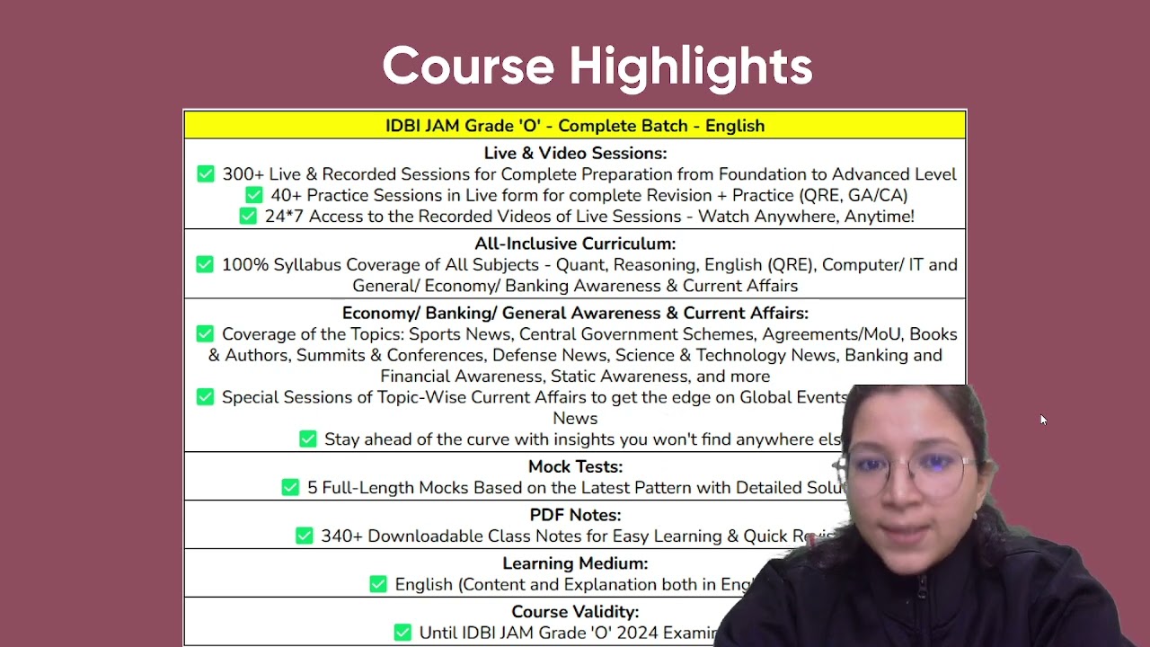 OliveBoard | IDBI JAM Grade 'O' - Complete Batch - English