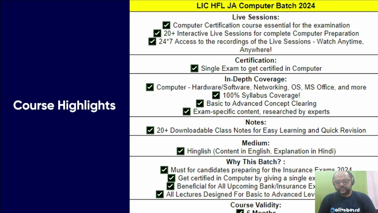 OliveBoard | LIC HFL JA Computer Batch 2024