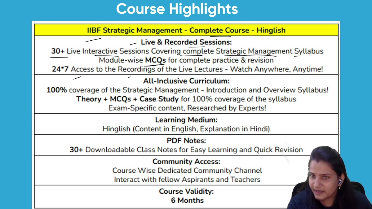 OliveBoard | IIBF Strategic Management - Complete Course - Hinglish
