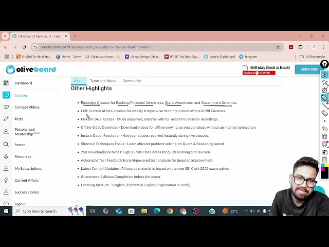 OliveBoard | SBI Clerk 2025 Complete Batch (Prelims+Mains) - Hinglish